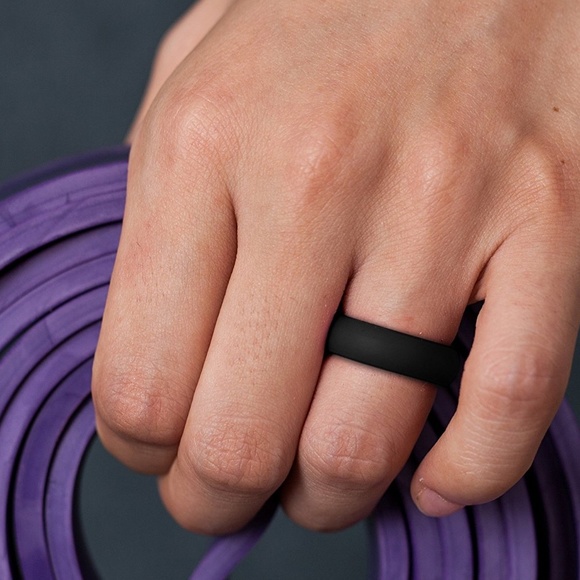 Accessories | 1 Pack Silicone Ring Rubber Wedding Bands For Men | Poshmark